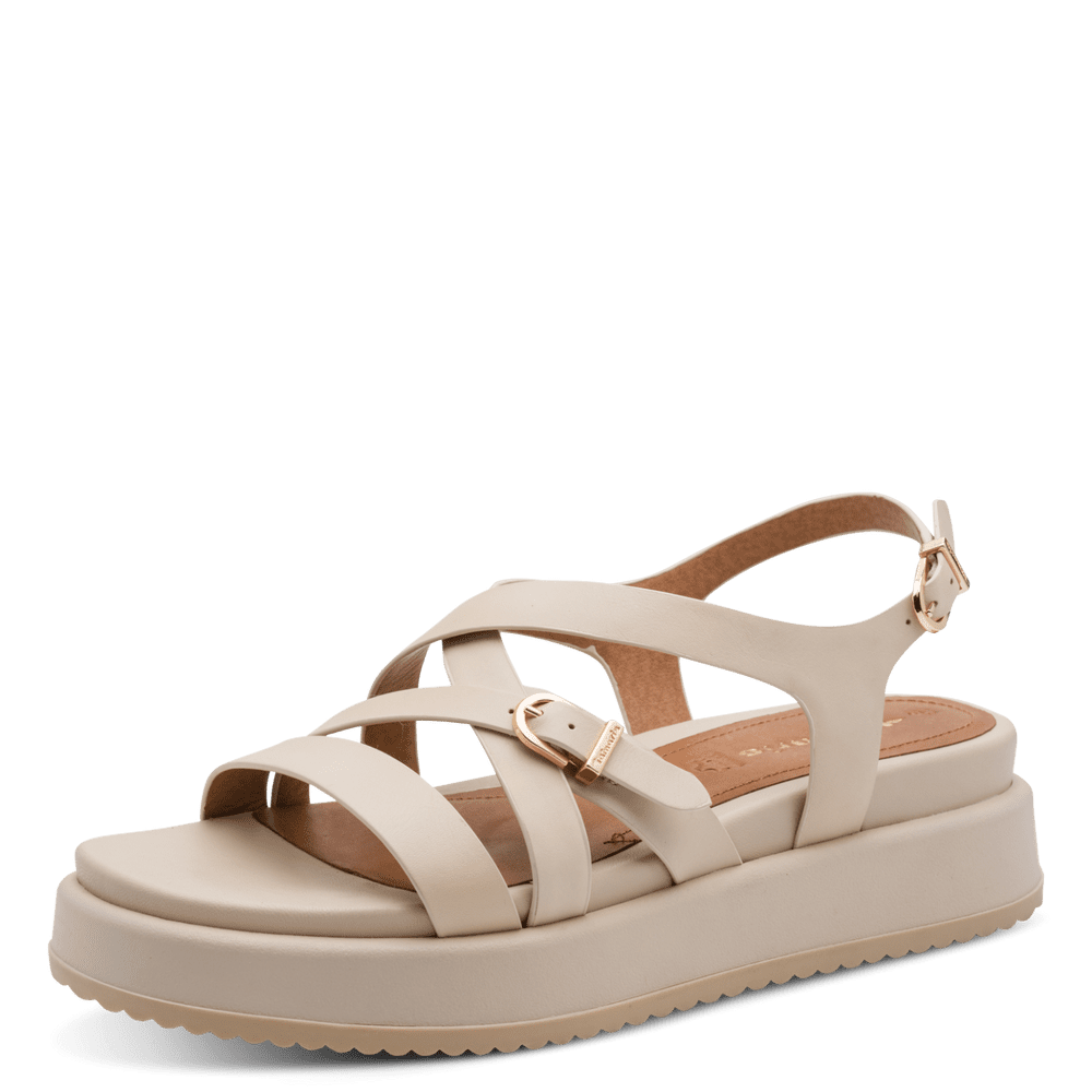 Sandale Piele Naturala Malva Mocca - Tamaris – fabricadollyshoes